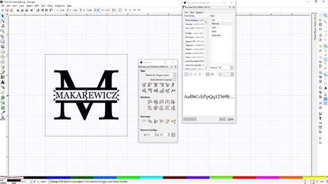 How To Split Text Or Initials In Inkscape Glowforge Tips And Tricks Glowforge Owners Forum