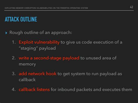 Shmoocon 2016 Exploiting Memory Corruption Vulnerabilities On The Freertos Operating System
