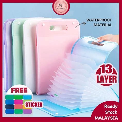 Layer Folder File Organizer A Test Paper Folder Waterproof Classification Portable File