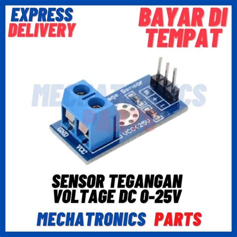 Elc Sen 0052 Sensor Tegangan Voltage Sensor Divider Dc 0 25v Arduino Raspberry Pi