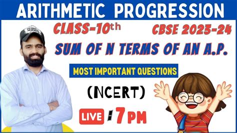 Class 10 Maths Chapter 5 Arithmetic Progression Sum Of Ap Class 10