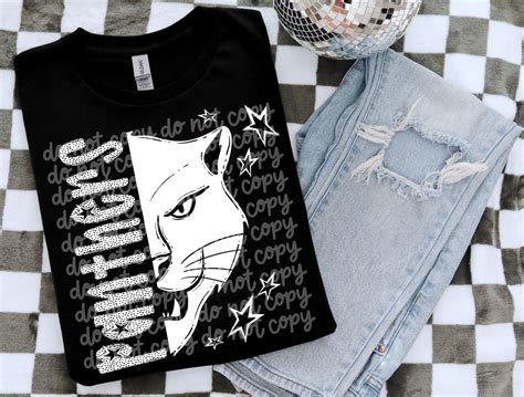 Panthers Bw Dots Trendyteesbyleslie