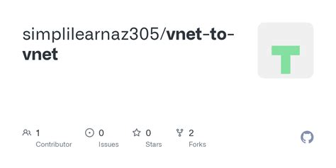 Github Simplilearnaz305vnet To Vnet