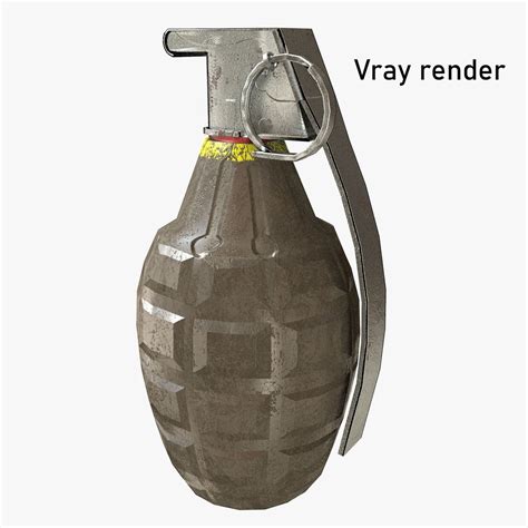 Grenade Low Poly 3d Model Turbosquid 2179776