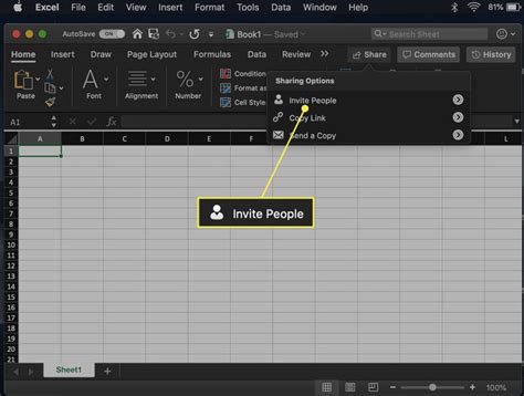 how to share an excel file