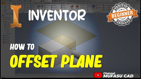 Inventor How To Create Offset Plane Youtube