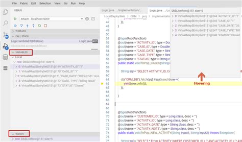 web debug k2view support