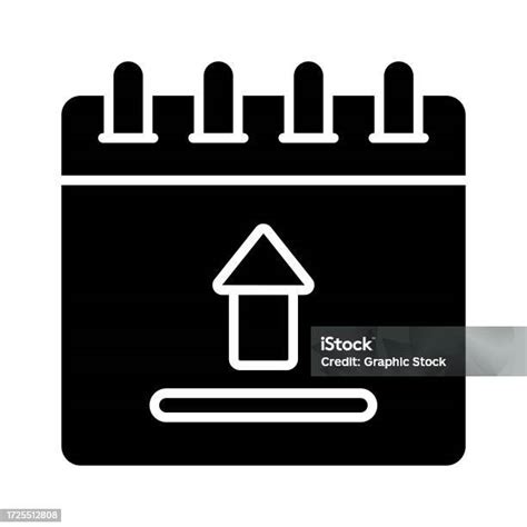 업로드의 개념 아이콘을 보여주는 달력이 있는 위쪽 화살표 계획에 대한 스톡 벡터 아트 및 기타 이미지 계획 다운로드 다이어리 Istock