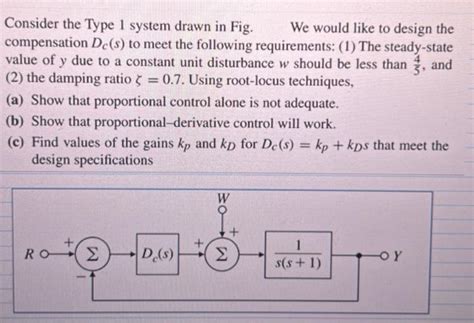 Solved We Would Like To Design The Consider The Type 1