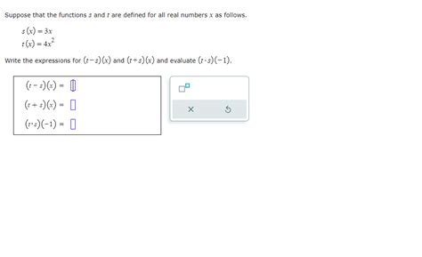 Solved Suppose That The Functions S And T Chegg