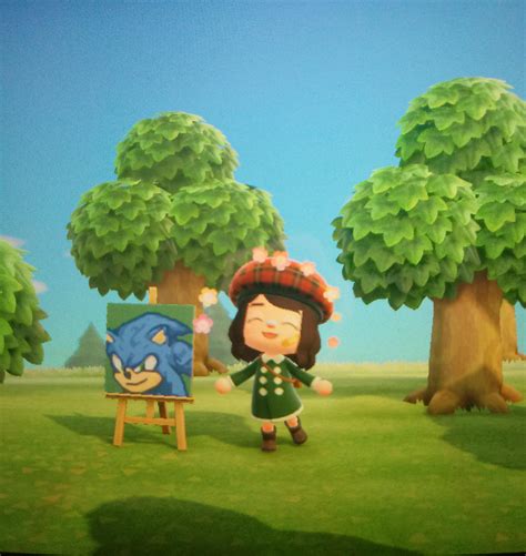 I Created A Movie Sonic Design In Acnh Sorry For The Low Quality R Sonicthemovie