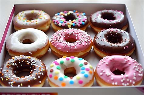 Premium Photo Bakeryfresh Donuts In A Box