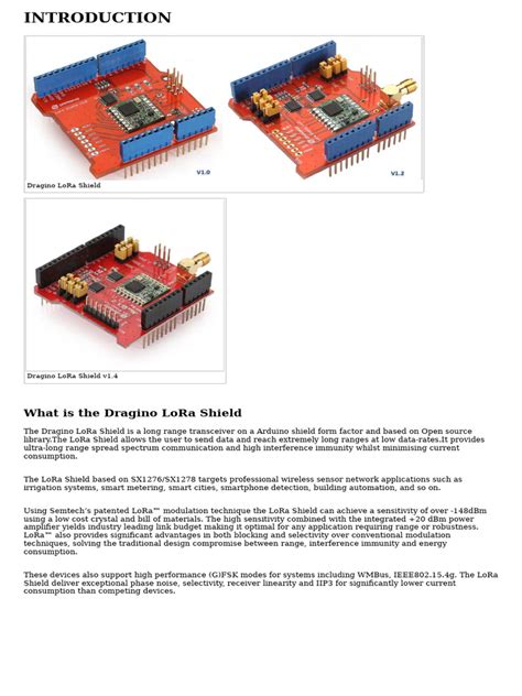dragino rfm95w lora shield manual pdf arduino data transmission