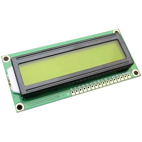 Lcd Display 16x2 Yellow Backlight Lcd1602 Parallel Embronics