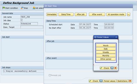 sap basis scheduling background job