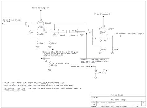 Parallel Effects Loop Schematic