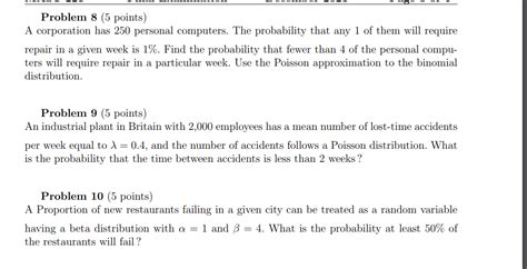 Solved Problem 8 5 ﻿pointsa Corporation Has 250 ﻿personal