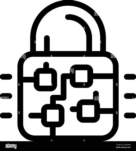 digital padlock is securing data using blockchain technology ensuring