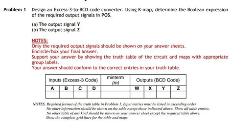 Solved Design An Excess To BCD Code Converter Using Chegg
