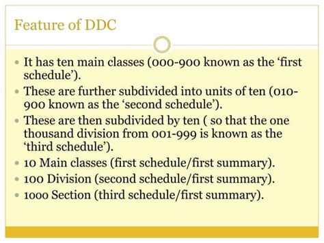 Features Of Ddc And Udc Ppt Pptx