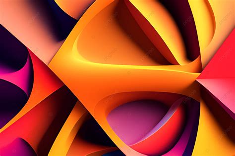 Colorful Abstract Geometric Background Geometric 3d Realistic Colorful Abstract Image
