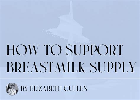 How To Support Breastmilk Supply With Tcm