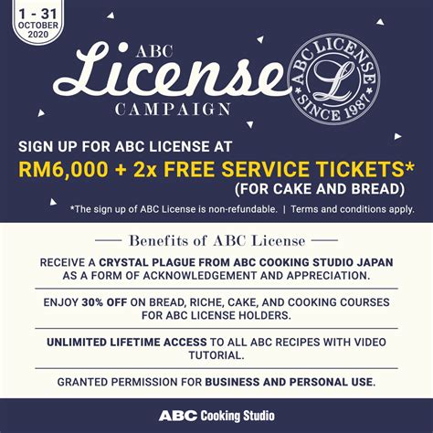 ABC License Campaign ABC Cooking Studio Malaysia