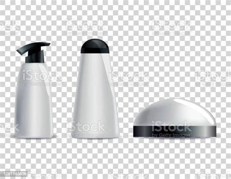 사실적인 빈 화장품 튜브 바디 화장품을 위한 브랜드가 없는 패키지 세트 흰색에 격리된 벡터 모형 화장품용 플라스틱 용기 투명한 배경에 개체 그룹에 대한 스톡 벡터 아트 및