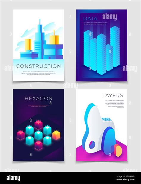 Modern Abstract 3d Geometric Backgrounds With Futuristic Colorful