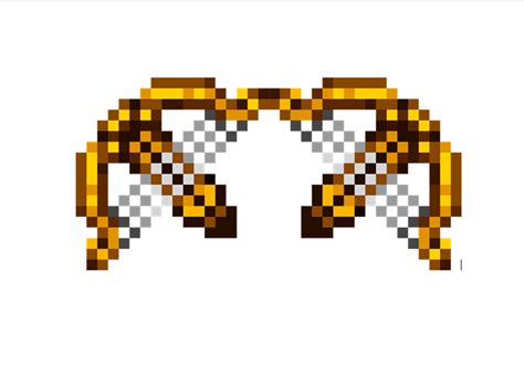 Harp Crossbow Minecraft Dungeons Pixel Papercraft