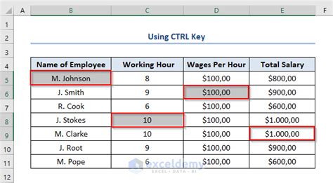 How To Select Multiple Cells In Excel Useful Methods