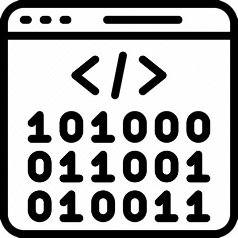 Binary Code Laptop Coding Numbers Icon Download On Iconfinder