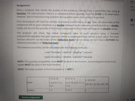 Solved 261 Clos Ba Мах Assignment Write A Program That