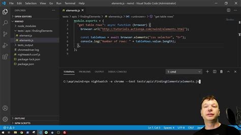 Nightwatchjs Elements Tutorial Youtube