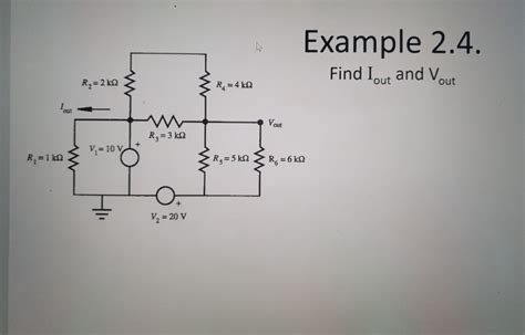solved example 2 4 find iout and vout r2 2 kq r 4 kn out