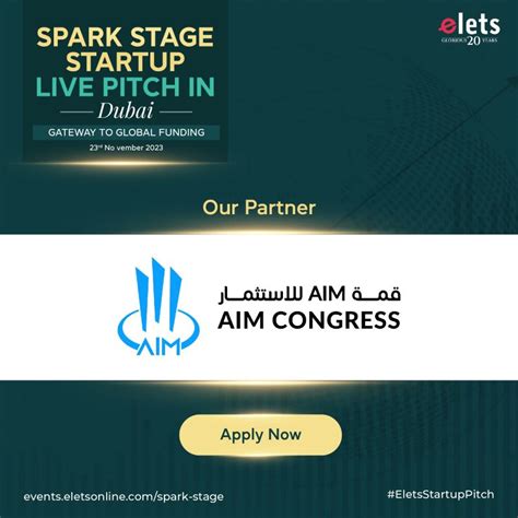 Elets Spark Stage Investment Summit And Startup Pitch In Dubai Elets