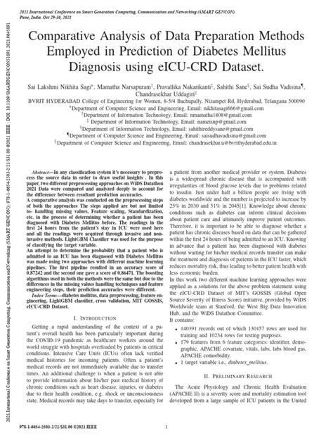 Comparative Analysis Of Data Preparation Methods Employed In Prediction