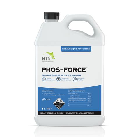 Phos Force Phosphate Based Liquid Fertiliser Nutri Tech Solutions