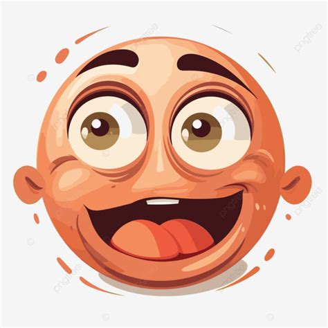 웃긴 얼굴 벡터 스티커 클립 아트 만화 입을 벌리고 있는 주황색 얼굴의 애니메이션 상표 클립 아트 Png 일러스트 및 벡터 에 대한 무료 다운로드 Pngtree