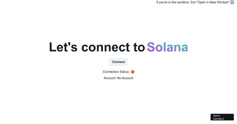 Coinbase Wallet Demo Solana Provider Codesandbox