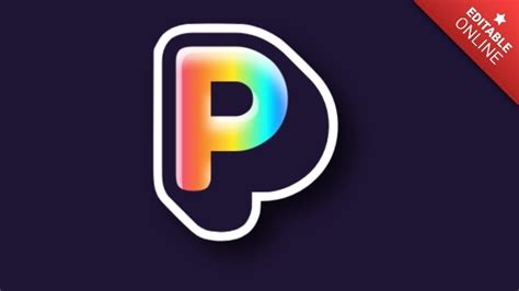 P Rainbow 3d Text Effect Generator