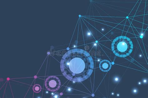 Big Data Visualization Background Modern Futuristic Virtual Abstract