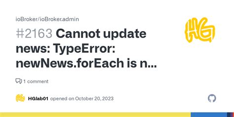 Cannot Update News TypeError NewNews ForEach Is Not A Function Issue 2163 IoBroker