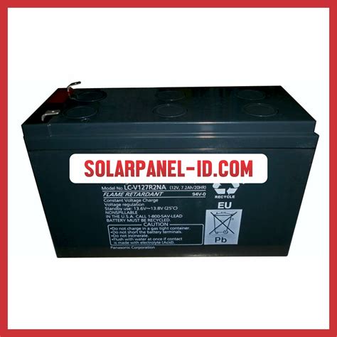 Jual Baterai Solar Cell Panasonic Vrla Ah V Solar Panel Id