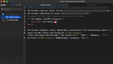 chatfmp filemaker pro starter template for integrating openai assistants