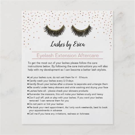 Makeup Aftercare Leaflet