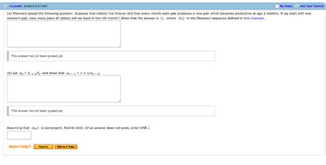 Solved EXAMPLE The Fibonacci Sequences Defined Recursively Chegg Com