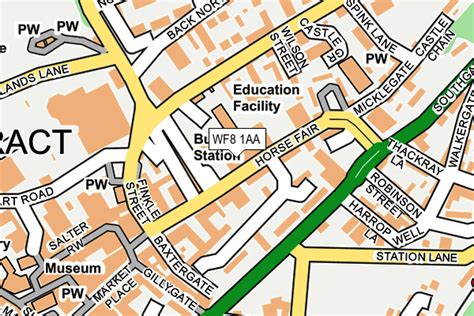 WF8 1AA maps, stats, and open data