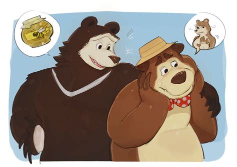 She Bear Masha And The Bear Danbooru