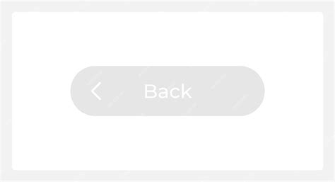 Premium Vector Inactive Back Button Ui Element Template